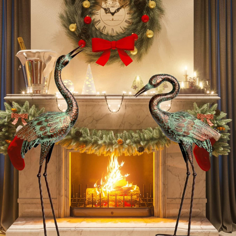 Astoria Grand Garden Crane Statues, Blue Heron Sculptures For Outdoor ... Astoria Grand Garden Crane Statues, Blue Heron Sculptures For Outdoor ...